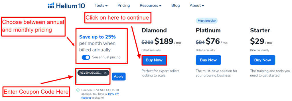 Helium 10 Diamond Plan: Discount Code & What’s Included
